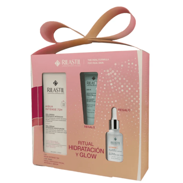 Rilastil Aqua Intense 72H Gel-Crema 40 ml + Gel Limpiador 15 ml + Intense C Sérum 15 ml