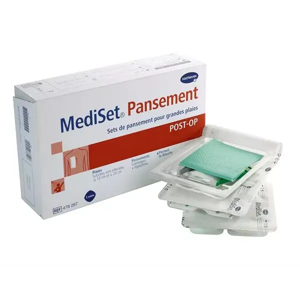 MediSet POSTOP Dressings - Box of 3 - Medium Wounds (5 - 10 cm) | Low ...