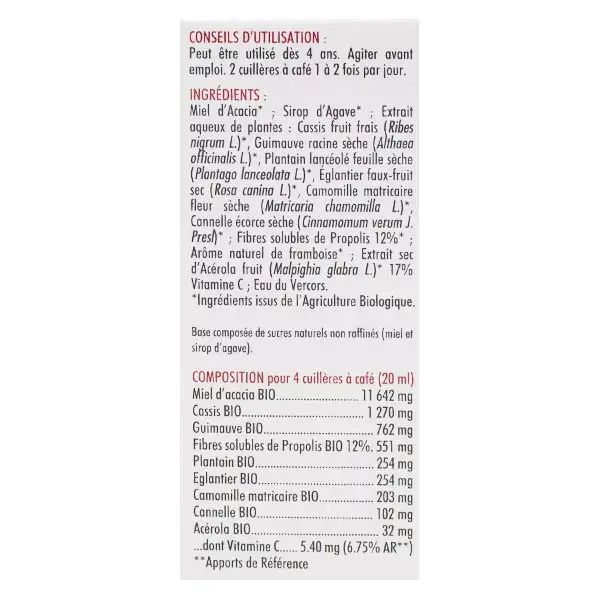 Phytoceutic Pro Royal Kid Sirop Gorge Goût Framboise Bio 90ml | Pas cher