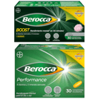 Berocca Performance Vitamins and Performance 30 Tablets + Boost 30 ...