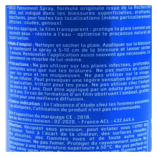 Urgo Filmogel Pansement Spray 40ml | Pas cher