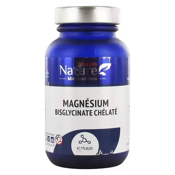 Pharm Nature Micronutrition Magnésium Bisglycinate Chélaté 60 gélules ...
